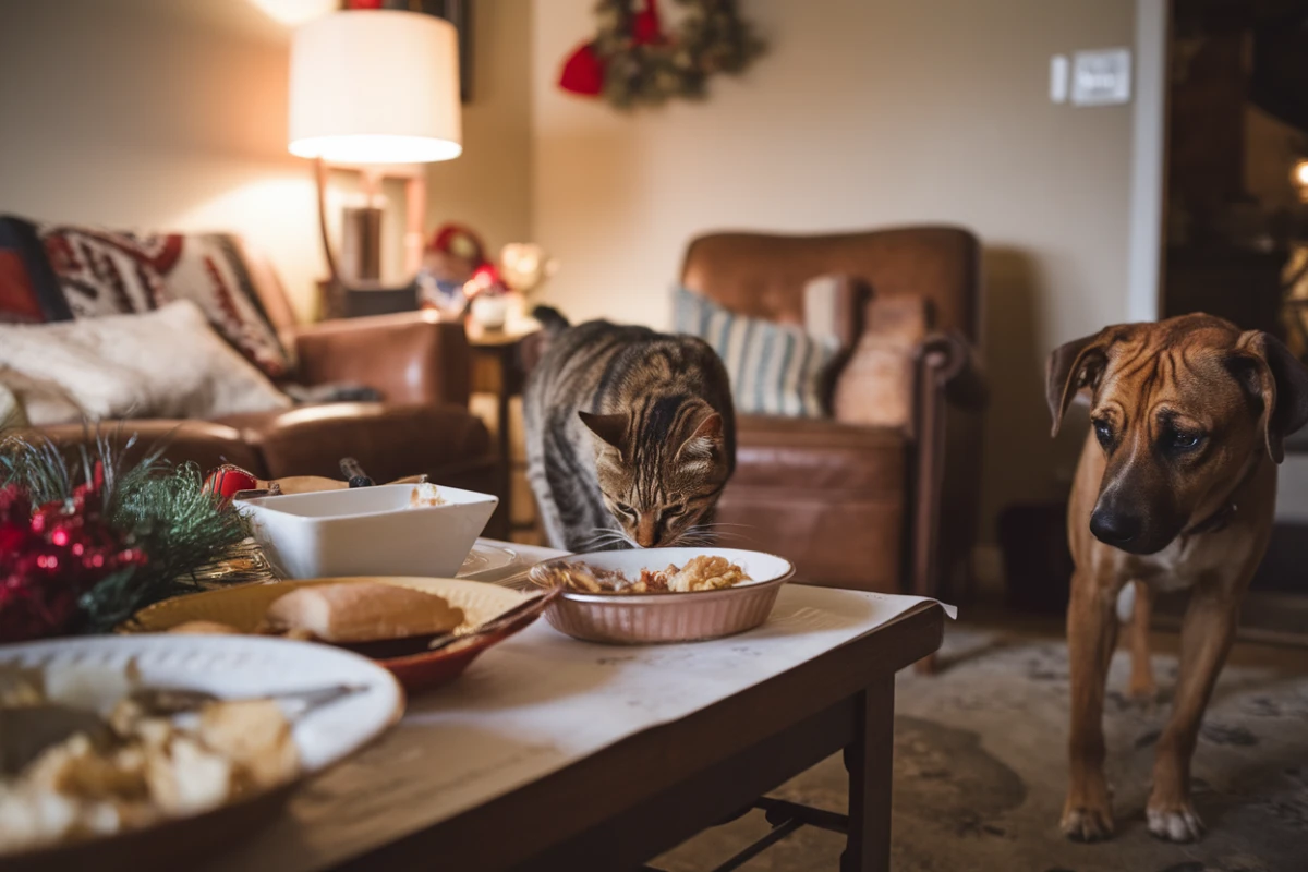 Holiday leftovers can be toxic to cats and dogs. Here's what to do if ...
