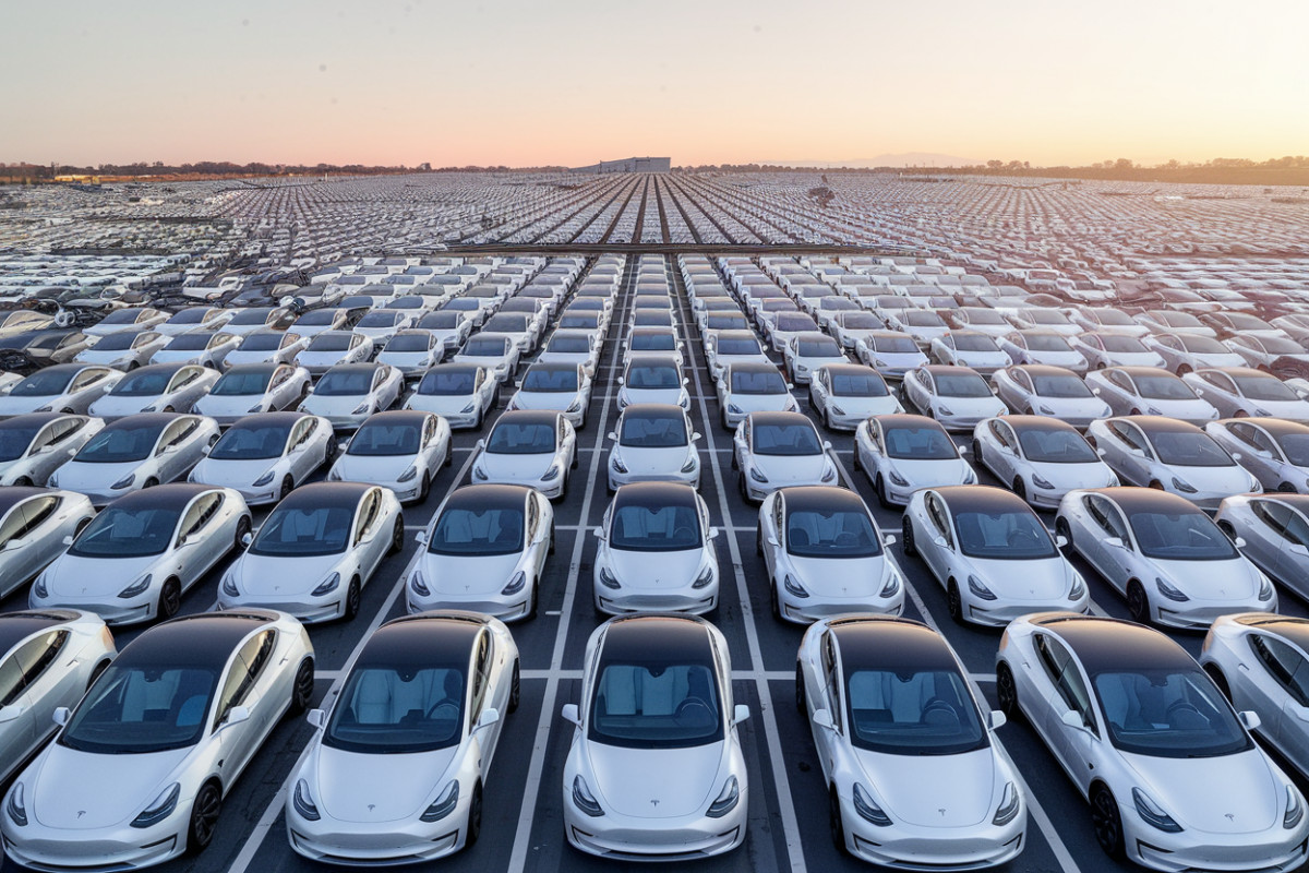 Thousands of Unsold Teslas Visible Even from Space!